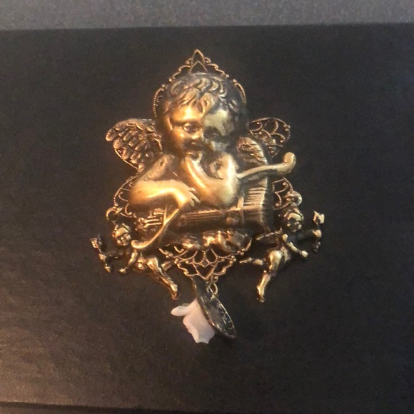 Jewelry | Cherub Pin | Poshmark